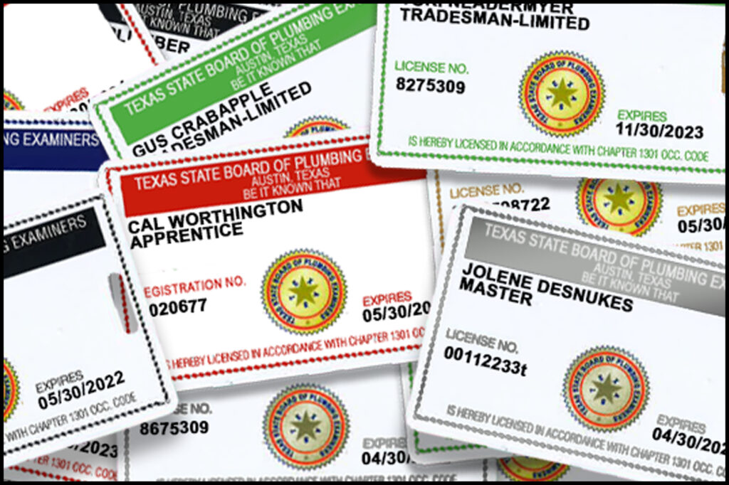 Texas State Board of Plumbing Examiners – Licensing and regulation of ...