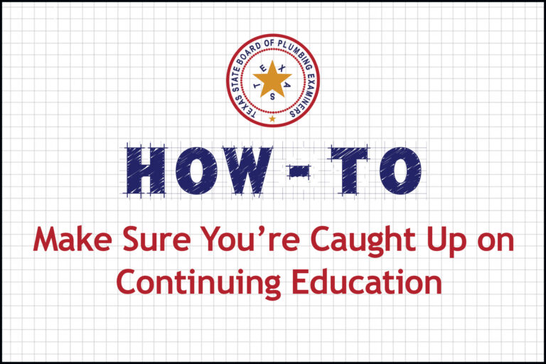 How-To Guides – Texas State Board of Plumbing Examiners