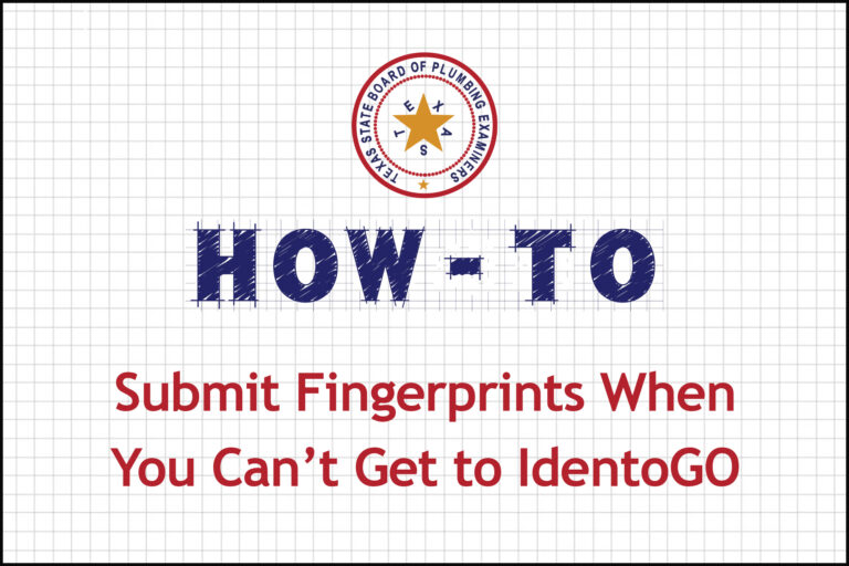 How-To Guides – Texas State Board of Plumbing Examiners